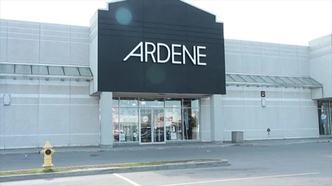ardene clothing store logo sign front en... | Stock Video | Pond5