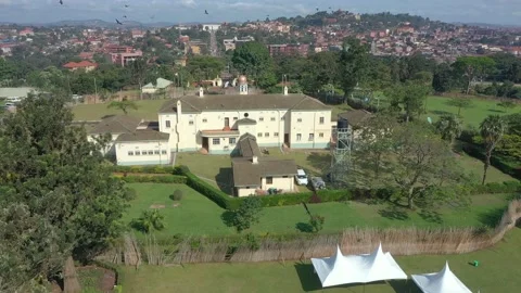 The Areal view of the Buganda kings pala... | Stock Video | Pond5