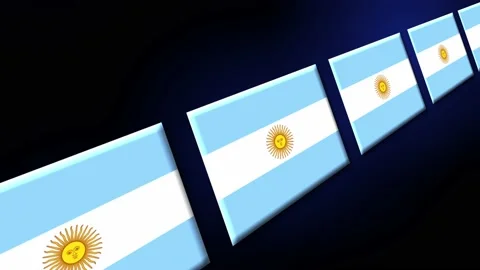 Argentina Flag Animated Background 3d An... | Stock Video | Pond5