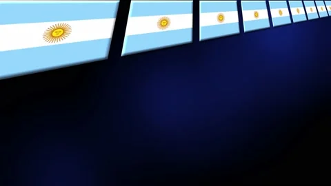 Argentina Flag Animated Background 3d An... | Stock Video | Pond5