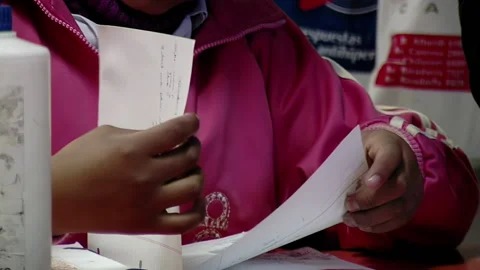 Argentine School Student Reading a Paper... | Stock Video | Pond5