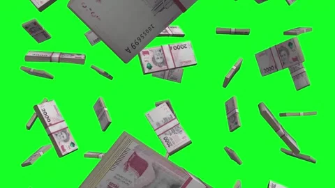 Argentinian Peso Money Falling Animation... | Stock Video | Pond5