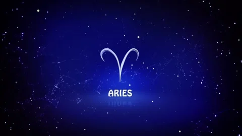 Aries animation sign of the zodiac. | Stock Video | Pond5