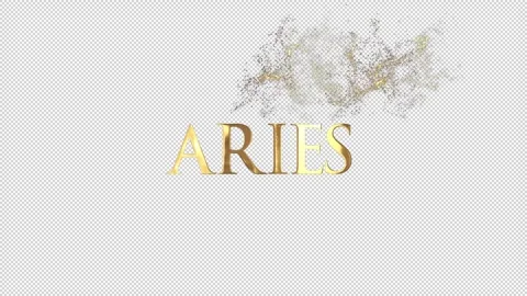 Aries zodiac sign name, horoscope, golde... | Stock Video | Pond5