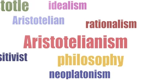 Aristotelianism Wordcloud Animated Isola... | Stock Video | Pond5