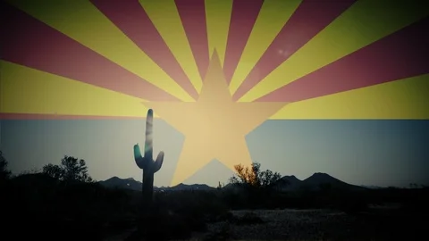 Arizona Flag Animation Spinning Sun Rays... | Stock Video | Pond5
