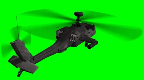 Helicopter Green Screen Apache Stock Footage ~ Royalty Free Stock ...