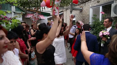 Armenian wedding. Guests danced the nati... | Stock Video | Pond5