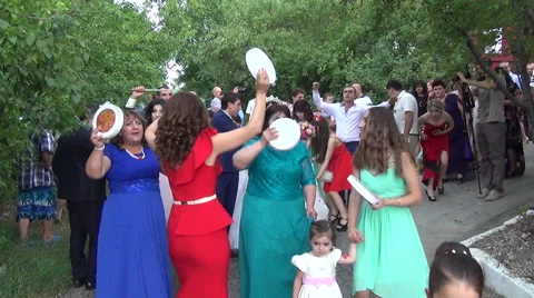 Armenian wedding. Guests danced the nati... | Stock Video | Pond5