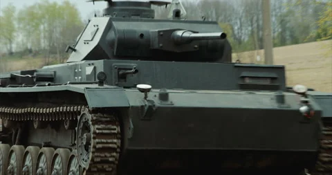 Armored Combat Tank. German Wehrmacht Li... | Stock Video | Pond5