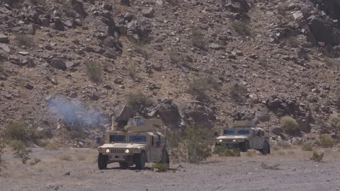 Humvee Desert Stock Footage ~ Royalty Free Stock Videos | Pond5