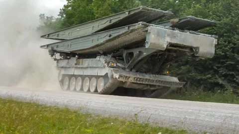 Army Challenger II 2 Titan Armoured Vehi... | Stock Video | Pond5