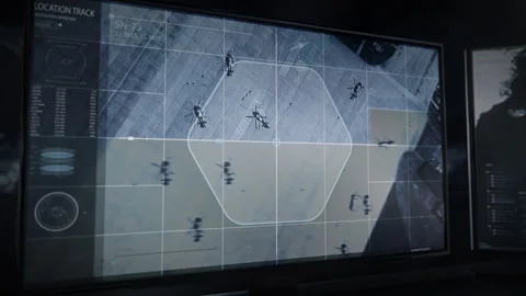 Army Innovation Radar With Map Of Helico... | Stock Video | Pond5