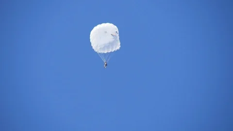 Round Parachute Stock Footage ~ Royalty Free Stock Videos | Pond5