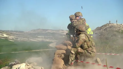 Army soldiers firing RPG-7V anti-tank ro... | Stock Video | Pond5