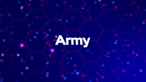 Army text animation with background | Stock Video | Pond5