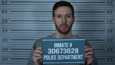 Arrested Male Suspect Has Mugshot Photog... | Stock Video | Pond5