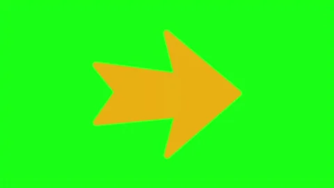 arrow animation on green screen | Stock Video | Pond5