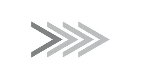 arrow animation on white background 4K ... | Stock Video | Pond5