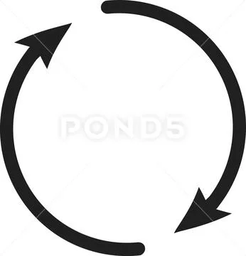 Arrow cycle sign, Refresh icon, Rotate Icon, arrow circle round ...