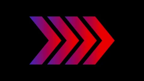 Arrow direction sign animation alpha cha... | Stock Video | Pond5