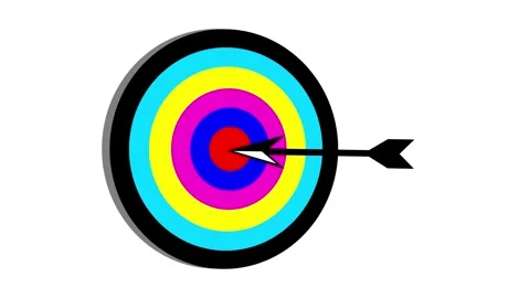 Arrow Hitting Target Stock Footage ~ Royalty Free Stock Videos | Pond5