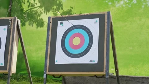 Arrow Hitting Target Stock Footage ~ Royalty Free Stock Videos | Pond5