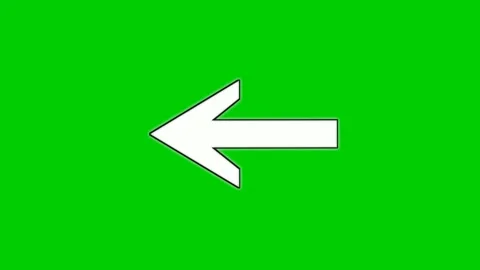 Arrow left animation motion graphics on ... | Stock Video | Pond5