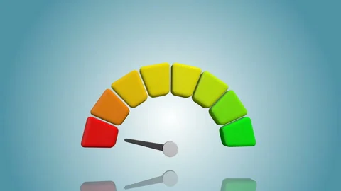 Arrow point scale speed turns on itself ... | Stock Video | Pond5