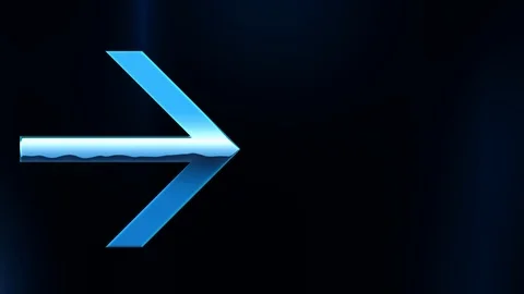 Arrow pointing right. Symbol of attentio... | Stock Video | Pond5