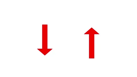 Arrow pointing top, bottom, Animated arr... | Stock Video | Pond5