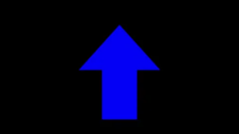 Arrow sign symbol animation on black bac... | Stock Video | Pond5