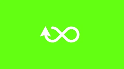 Arrow sign symbol animation on green scr... | Stock Video | Pond5