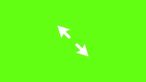 Arrow sign symbol animation on green scr... | Stock Video | Pond5