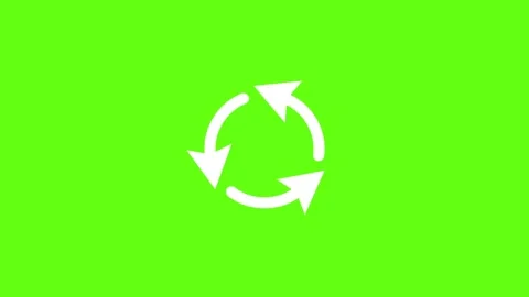 Arrow sign symbol animation on green scr... | Stock Video | Pond5