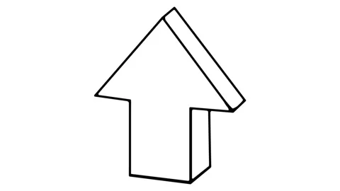 Arrow Up whiteboard animation 4K footage | Stock Video | Pond5