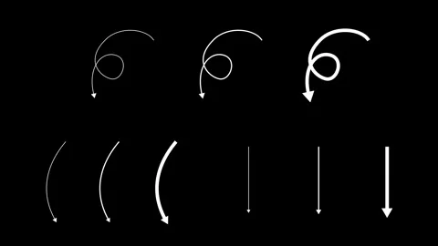 Arrows Animated Drawing In | Stock Video | Pond5