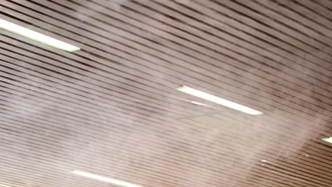 Arson smoke at hall ceiling as abstract ... | Stock Video | Pond5