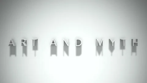 art and myth 3D title animation white te... | Stock Video | Pond5