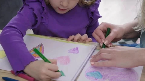 art class for child creative hobby. Teac... | Stock Video | Pond5