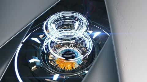 Artificial eye scan, robot mechanism, fu... | Stock Video | Pond5