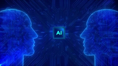 Artificial intelligence AI Big data flow... | Stock Video | Pond5