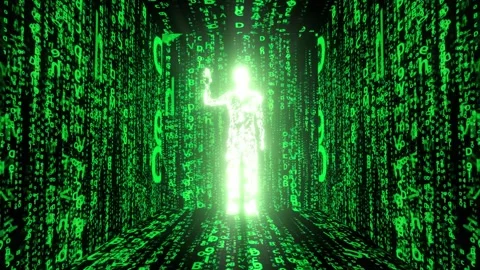 Artificial Intelligence AI Matrix | Stock Video | Pond5