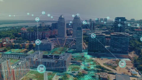 Artificial intelligence in the city. Dig... | Stock Video | Pond5