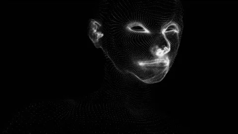 Artificial Intelligence Face Scanner. Fa... | Stock Video | Pond5