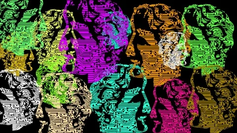 Artificial Intelligence Human Brain Anim... | Stock Video | Pond5