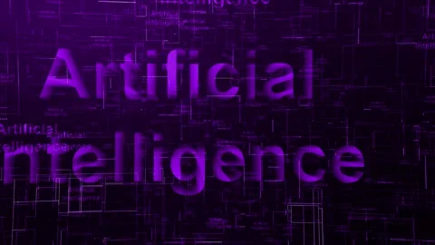 Artificial intelligence text technology ... | Stock Video | Pond5