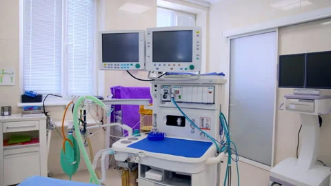 Artificial lung ventilation apparatus in... | Stock Video | Pond5