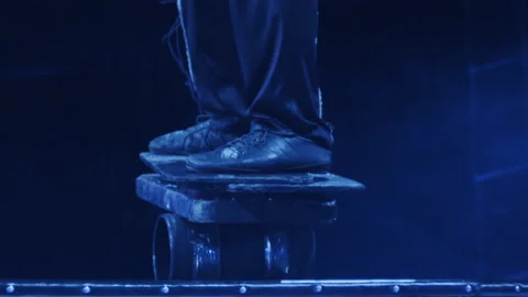 Artist in Circus Balance - Feet balancin... | Stock Video | Pond5