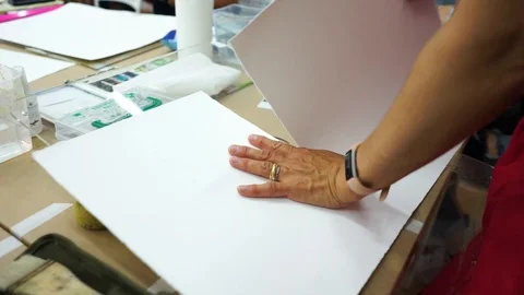 Watercolor Paper Stock Video Footage | Royalty Free Watercolor Paper ...